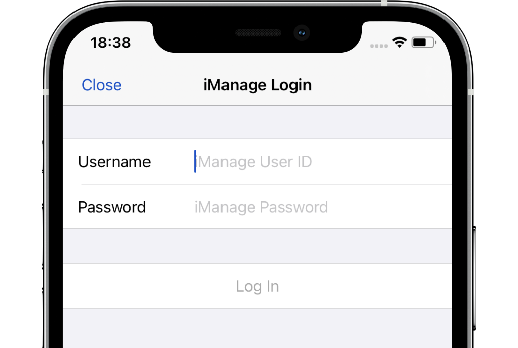 iManage Integration – ZERO