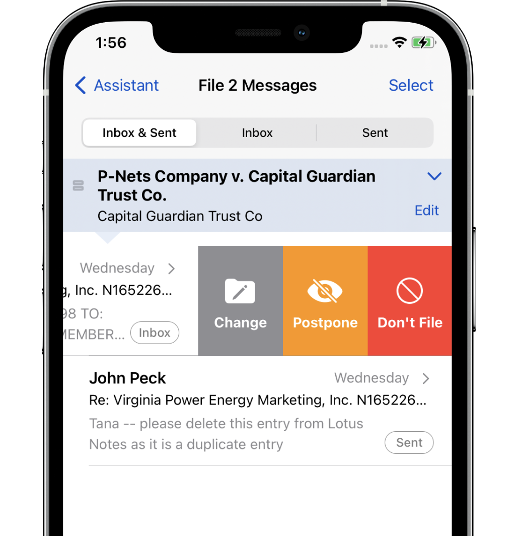 iManage Integration – ZERO