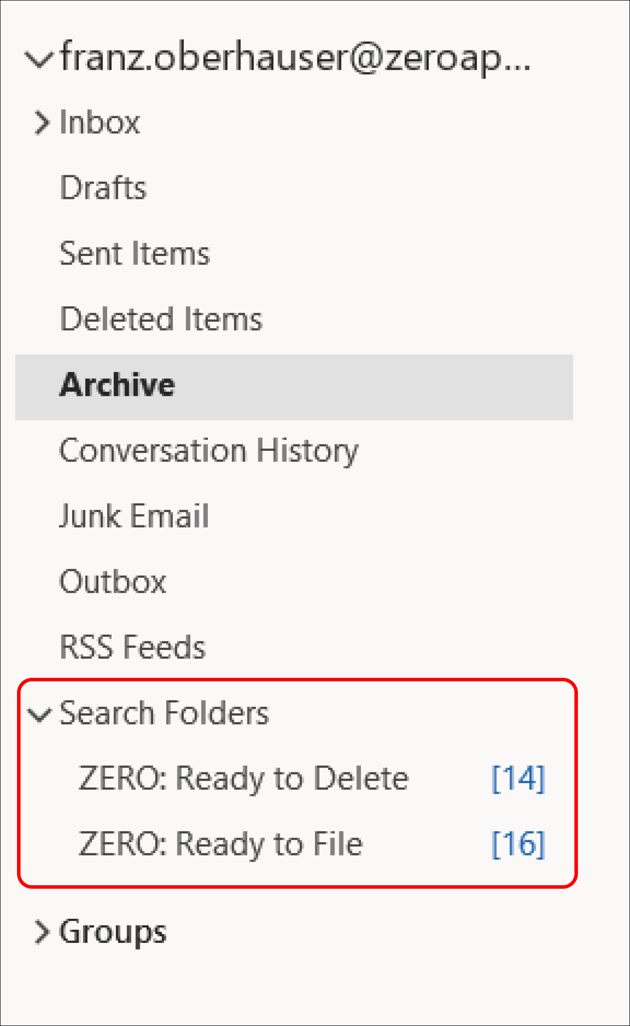 Filing to iManage – ZERO