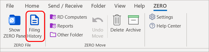 Filing to iManage – ZERO