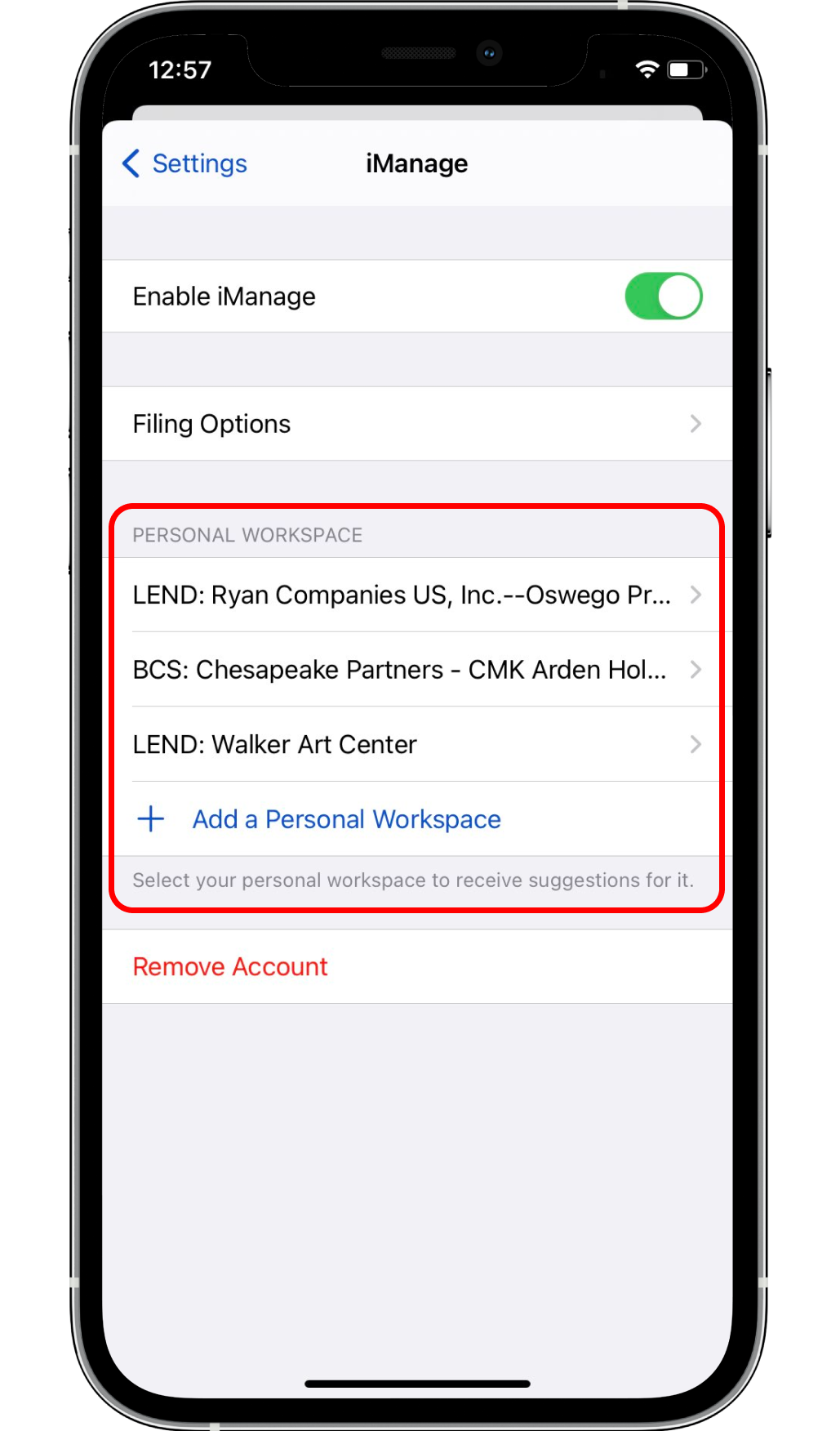iManage Integration – ZERO