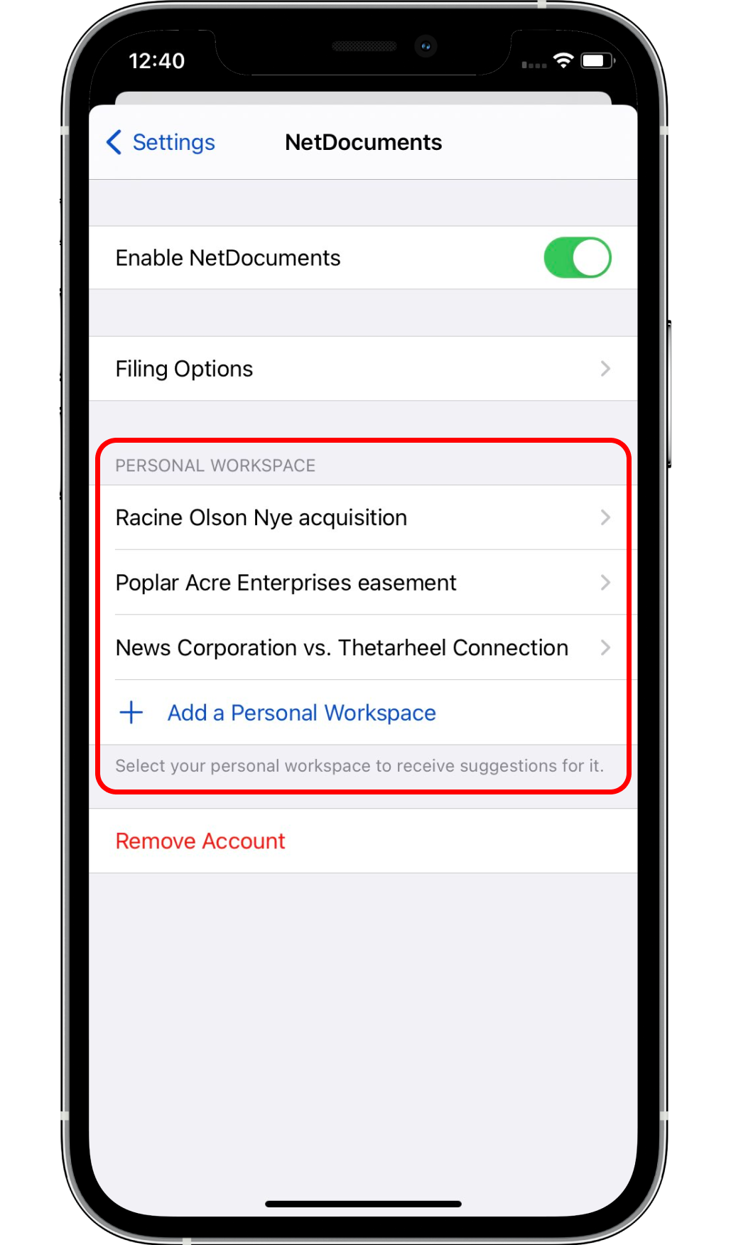 NetDocuments Integration – ZERO