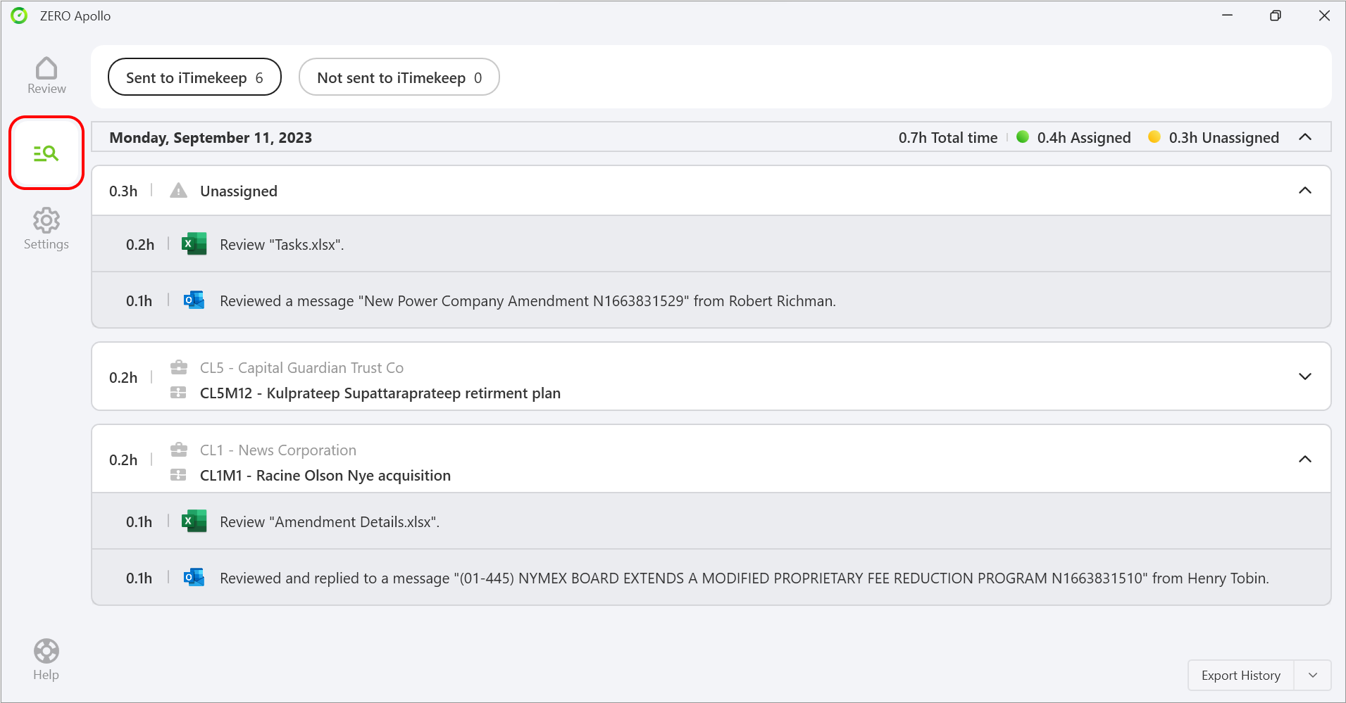 History Page – ZERO