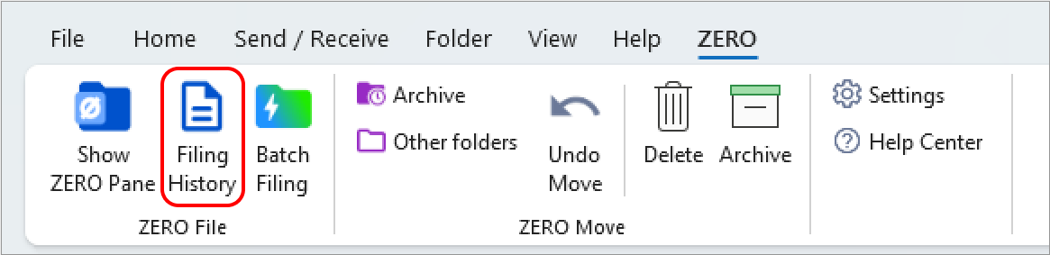 Filing to iManage – ZERO